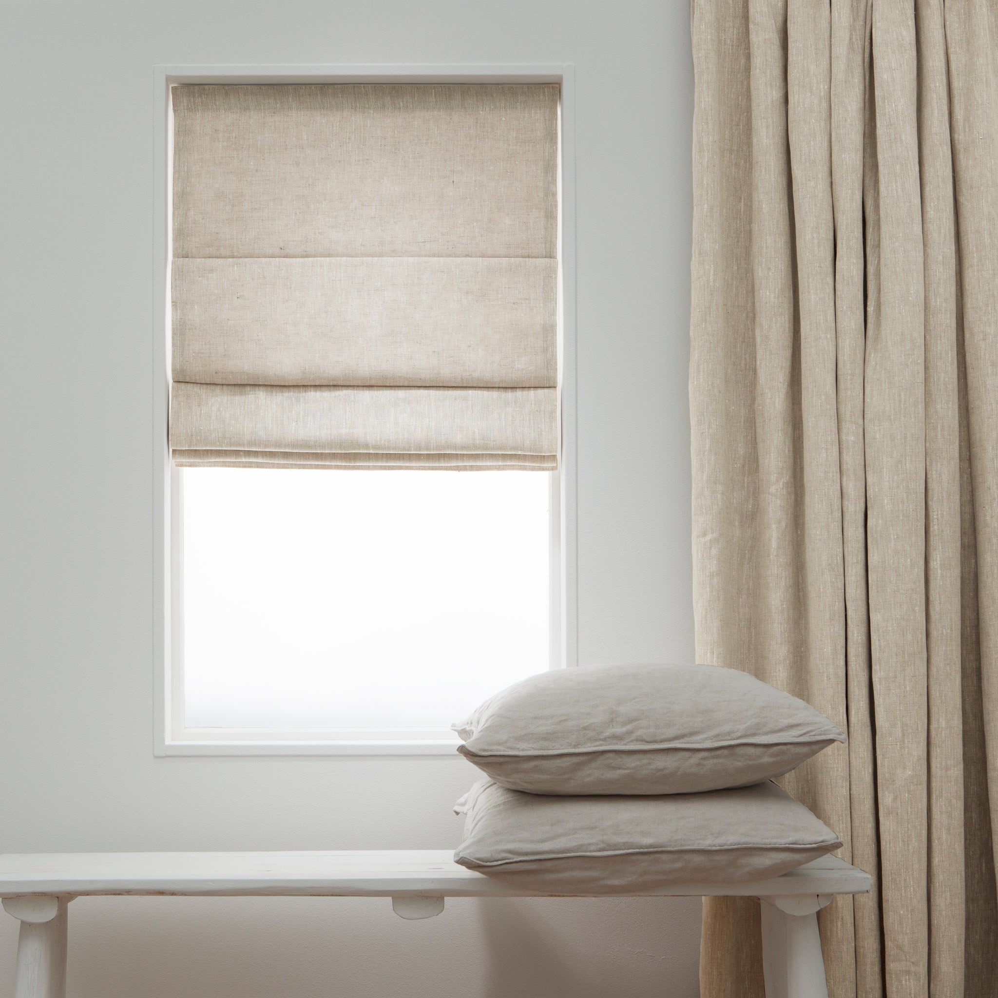 Stonewashed Linnen vouwgordijnen – Linnen Gordijnen